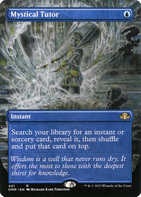 Mystical Tutor (421) - BORDERLESS - FULL ART - NM – Video Game Trader LLC