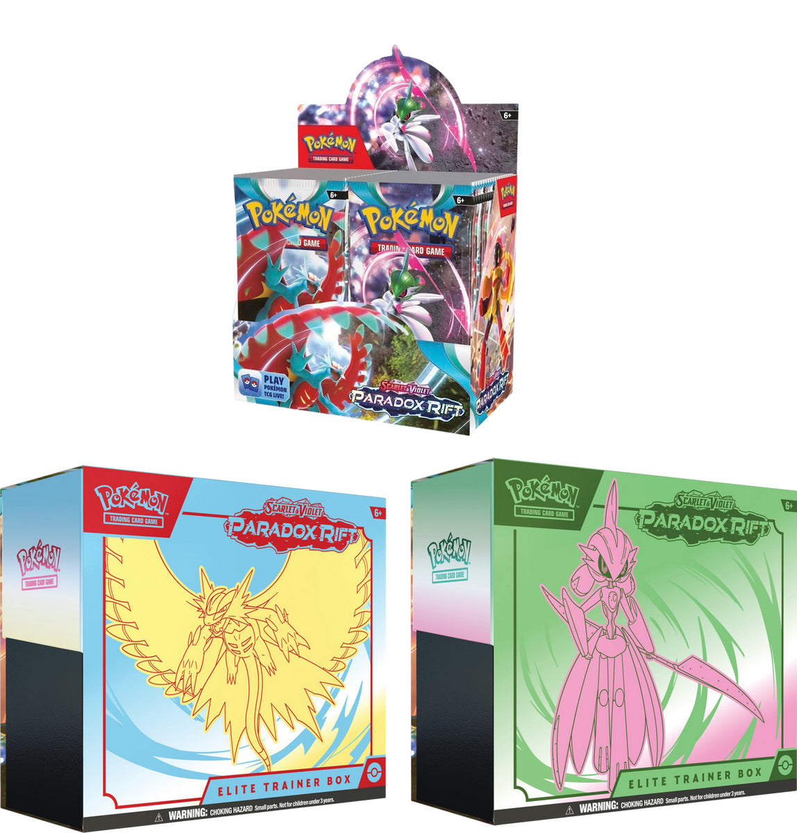 Pokemon TCG: Paradox Rift Booster Box + 2 Elite Trainer Boxes – Video ...