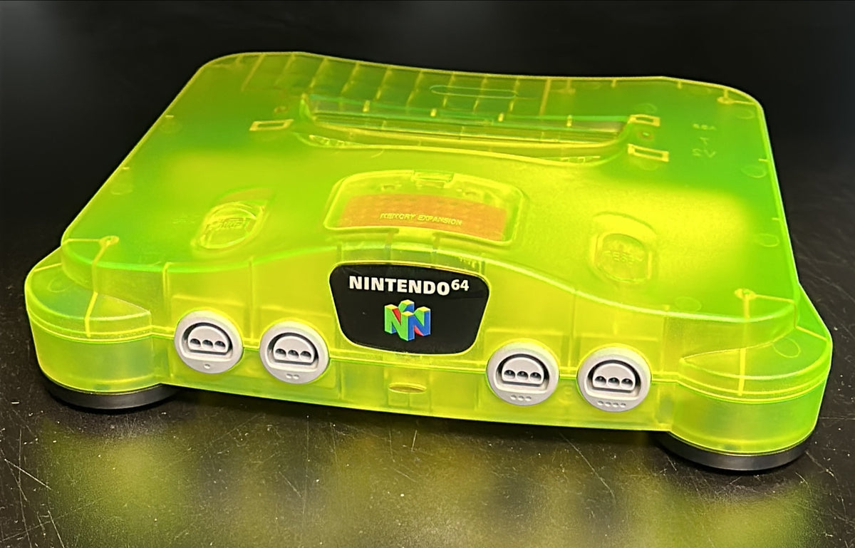 Extreme Green Nintendo 64 System w/ 4MB Expansion Pak - HDMI Adapter ...