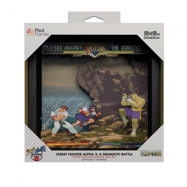 Pixel Frames - Street Fighter Alpha 2: A Dramatic Battle 9"x9" - New ...