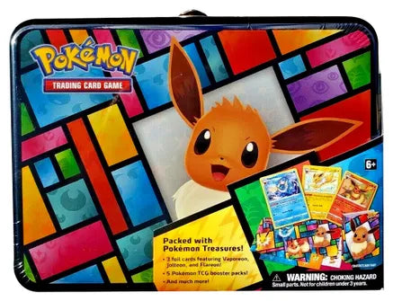 Pokemon TCG: Eevee Treasure Chest Tin (5 Packs) – Video Game Trader LLC