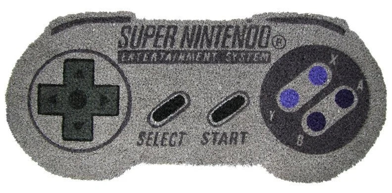 Door Mat: Nintendo - SNES Controller Shape – Video Game Trader LLC